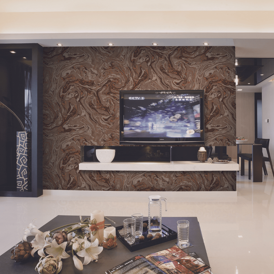 Painting Canvas Styled Suede Wallpaper – Articture