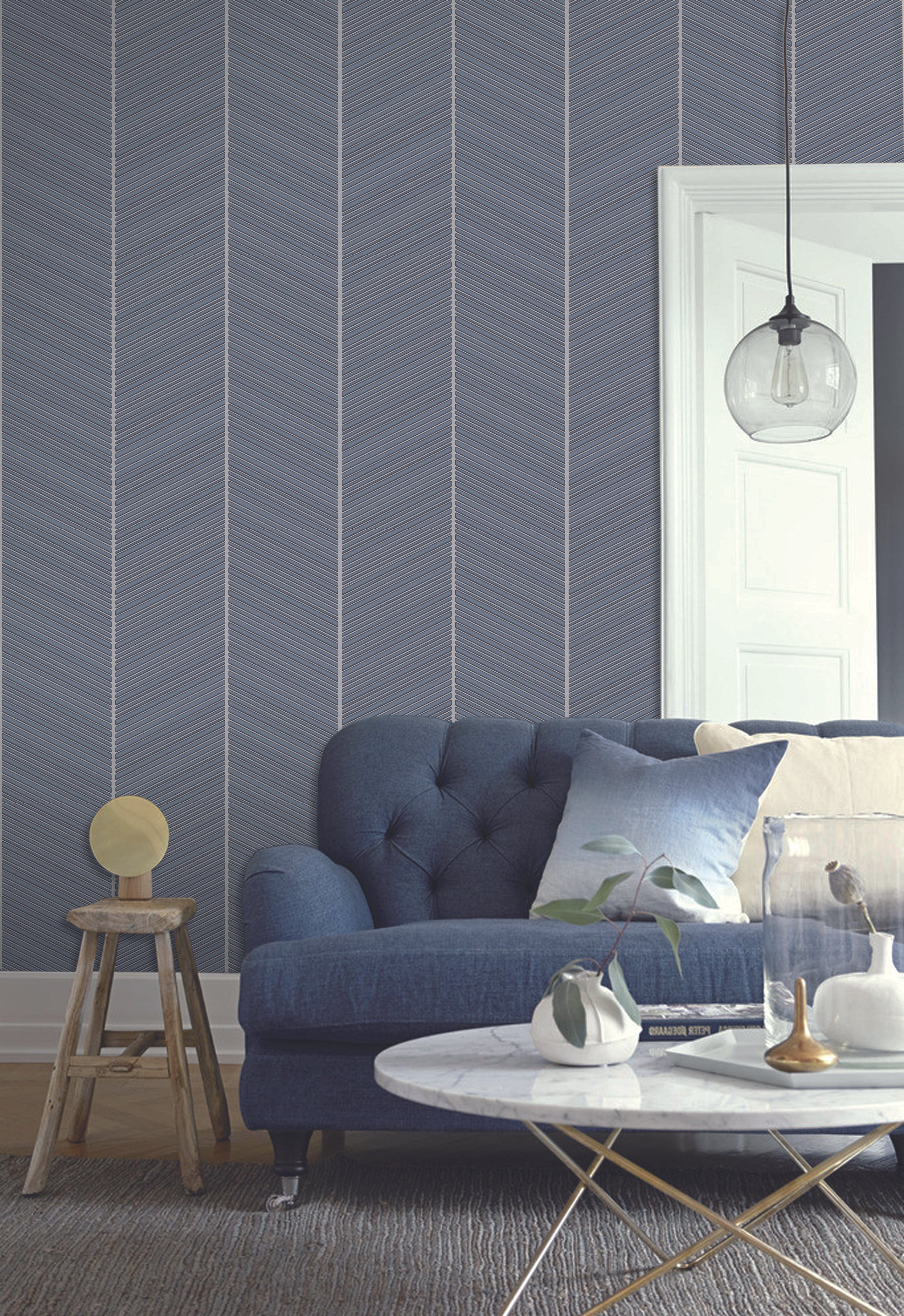 Straight Edged Suede Wallpaper – Articture