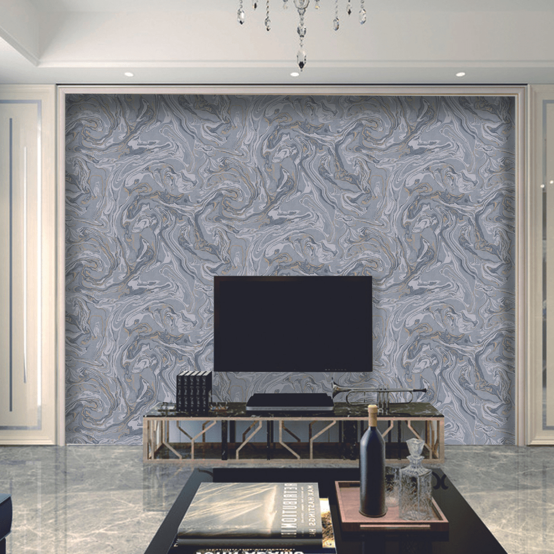 Painting Canvas Styled Suede Wallpaper – Articture