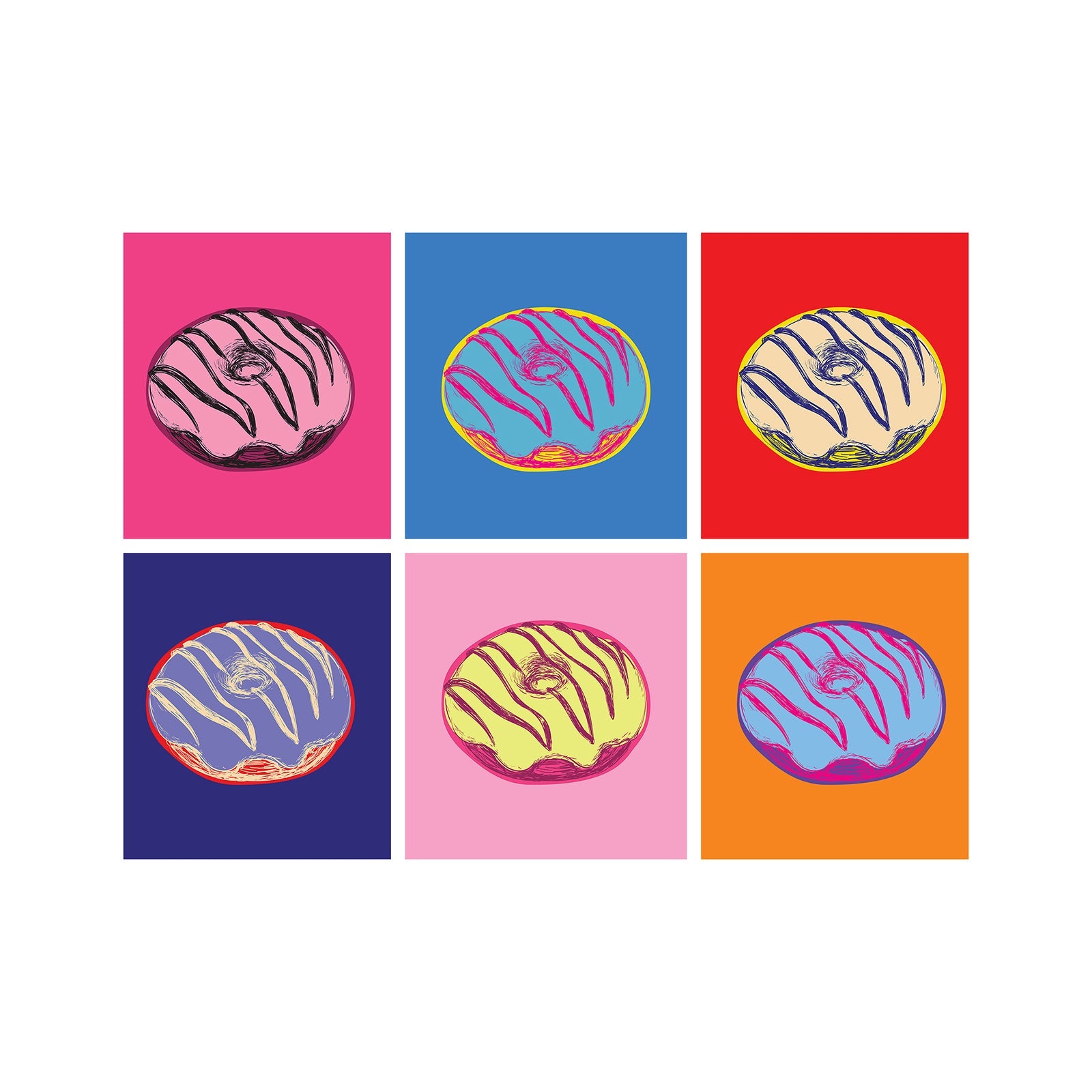 Donuts Pop Art Illustration – Articture