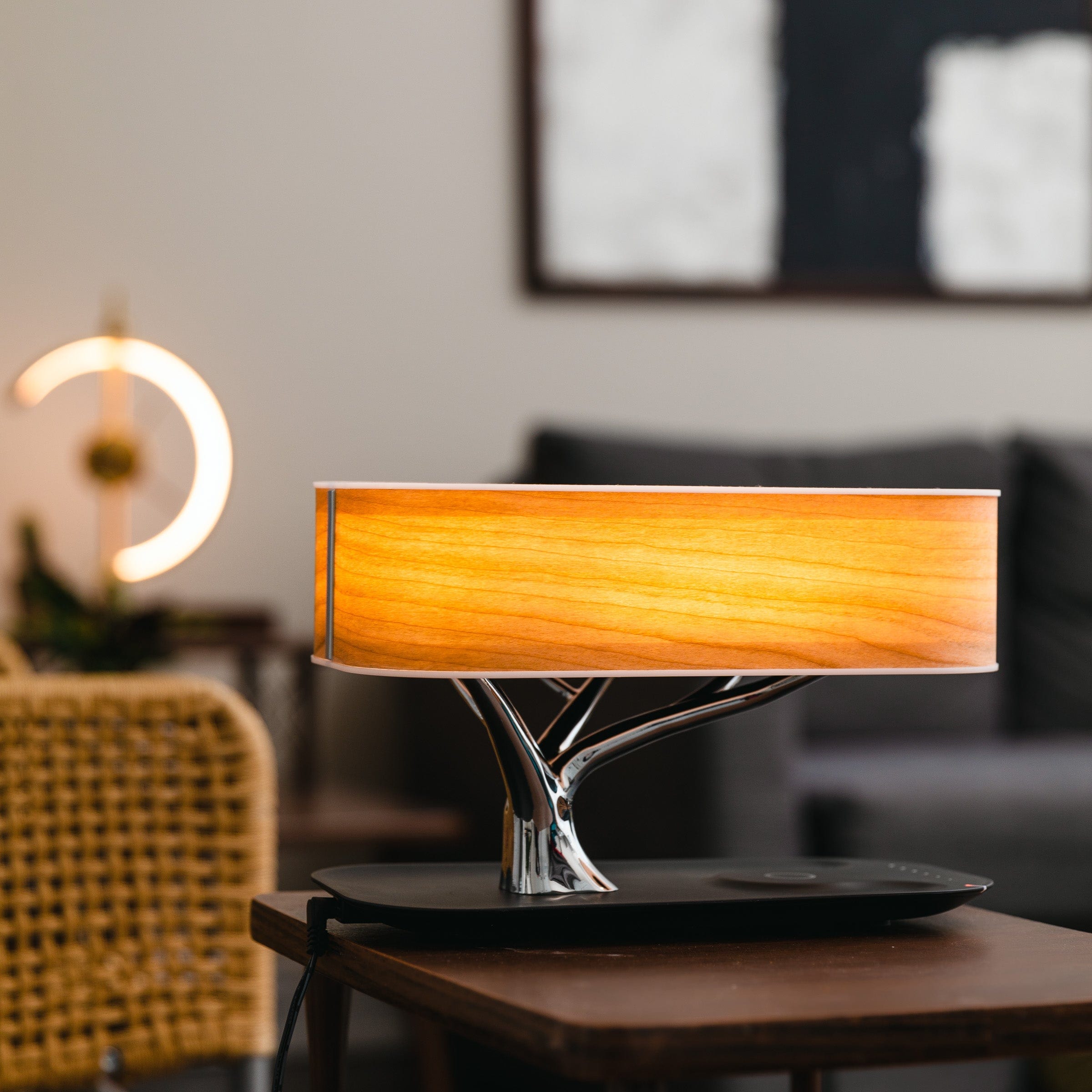 Light of Life Table Lamp | Wireless Charger and Bluetooth Speaker ...