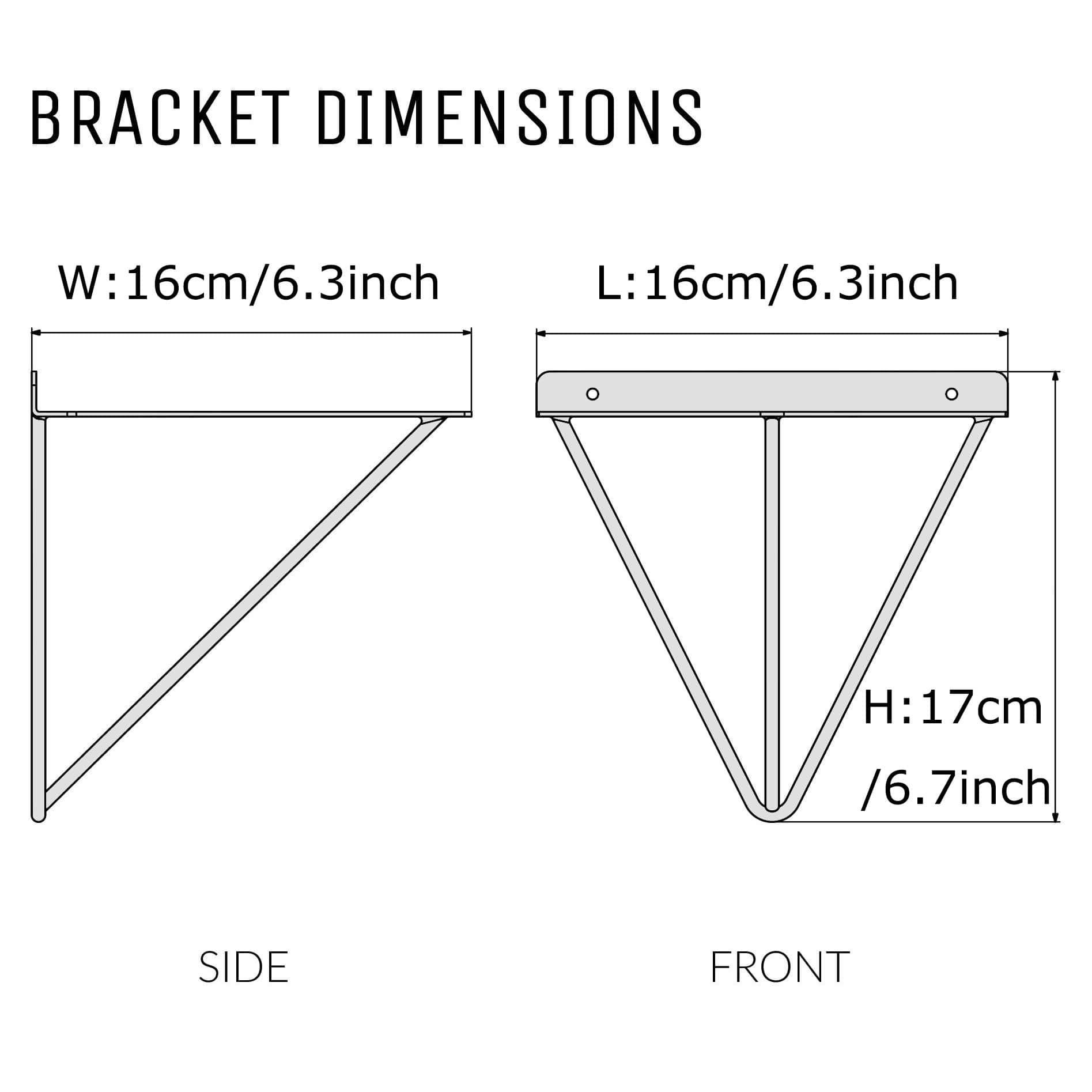 Triangle Shelf Bracket – Articture