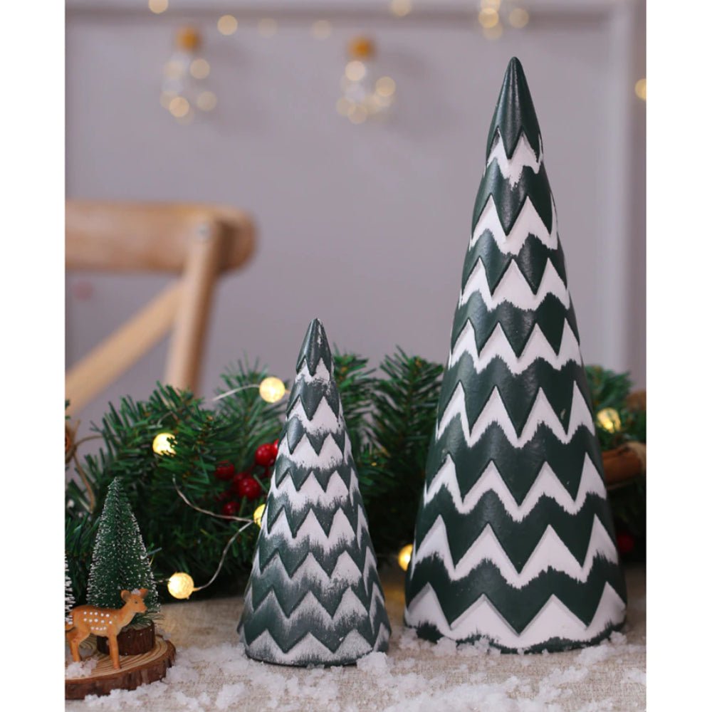 Wooden Yuletide Tree Figurine Ornament – Articture
