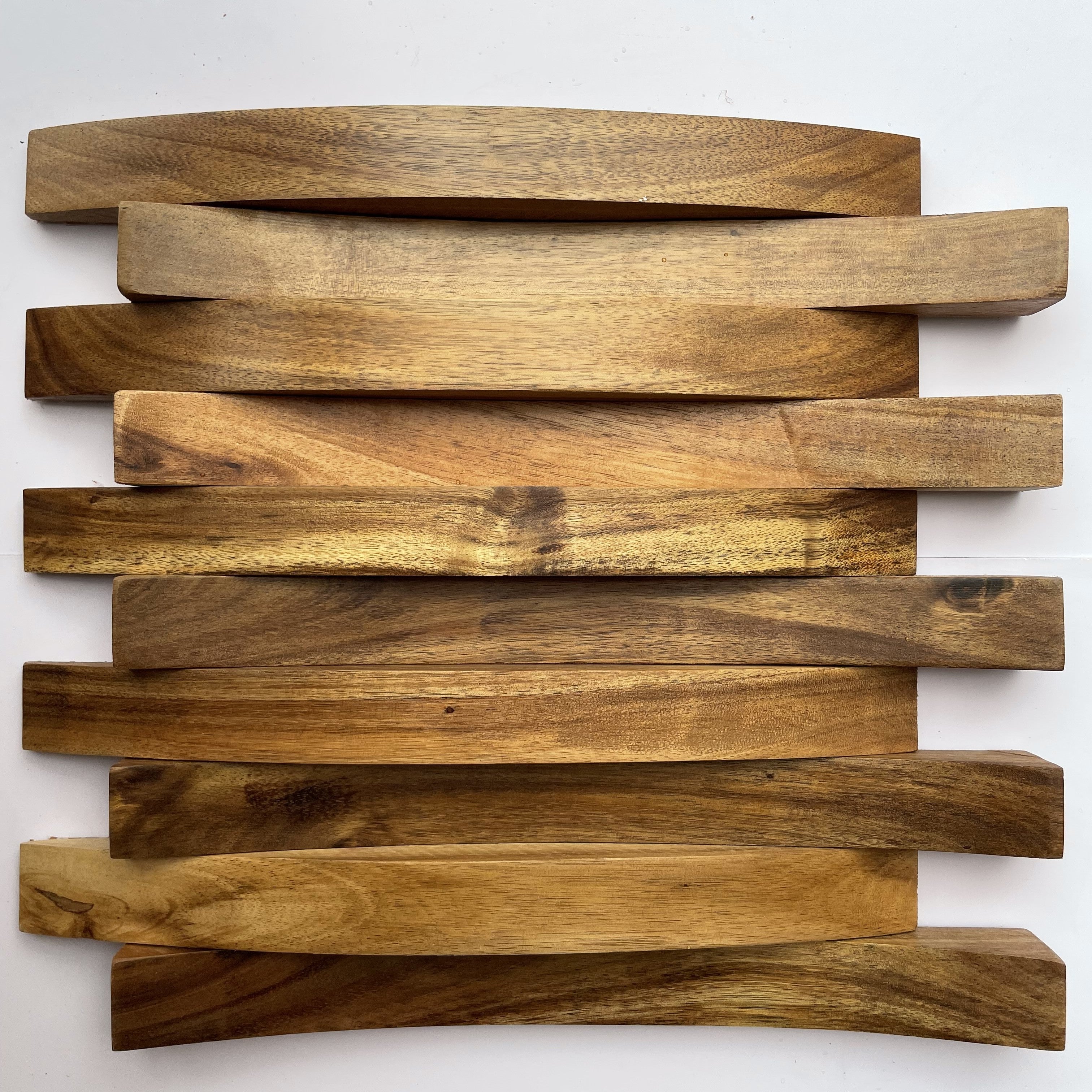 Linear Curve Wood Mosaic Wall Panel – Articture