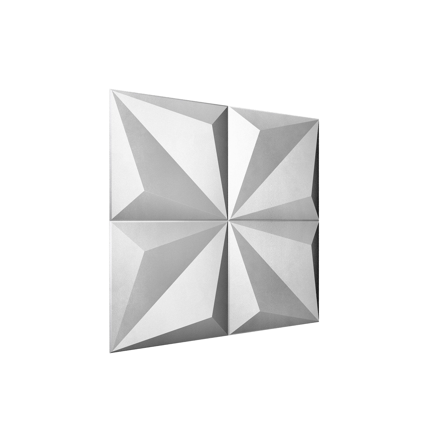 Leaves Square 3D Leather Wall Panel – Articture