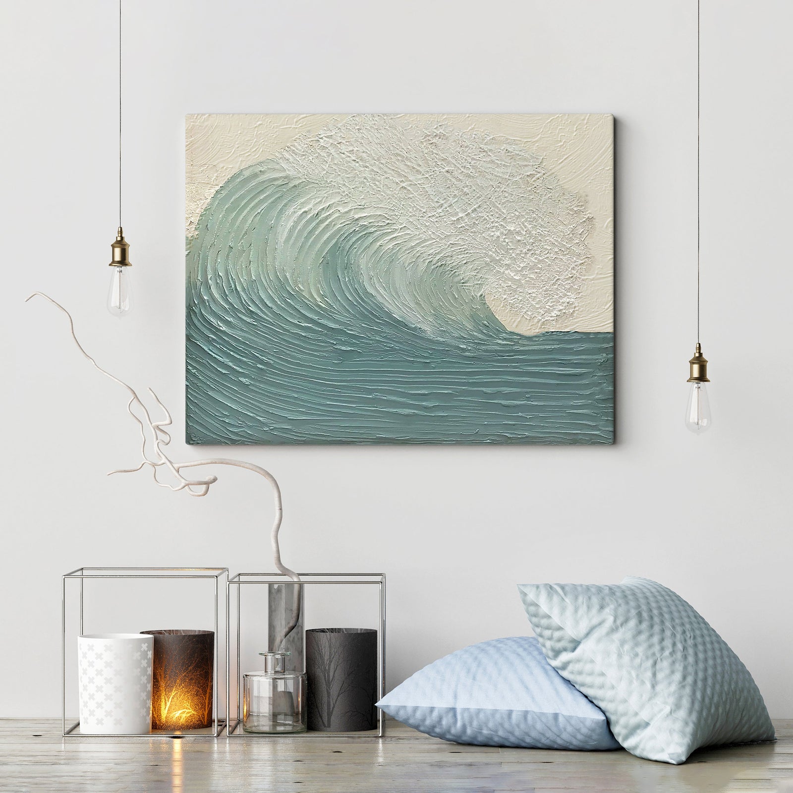 Ocean Wave Textured Art