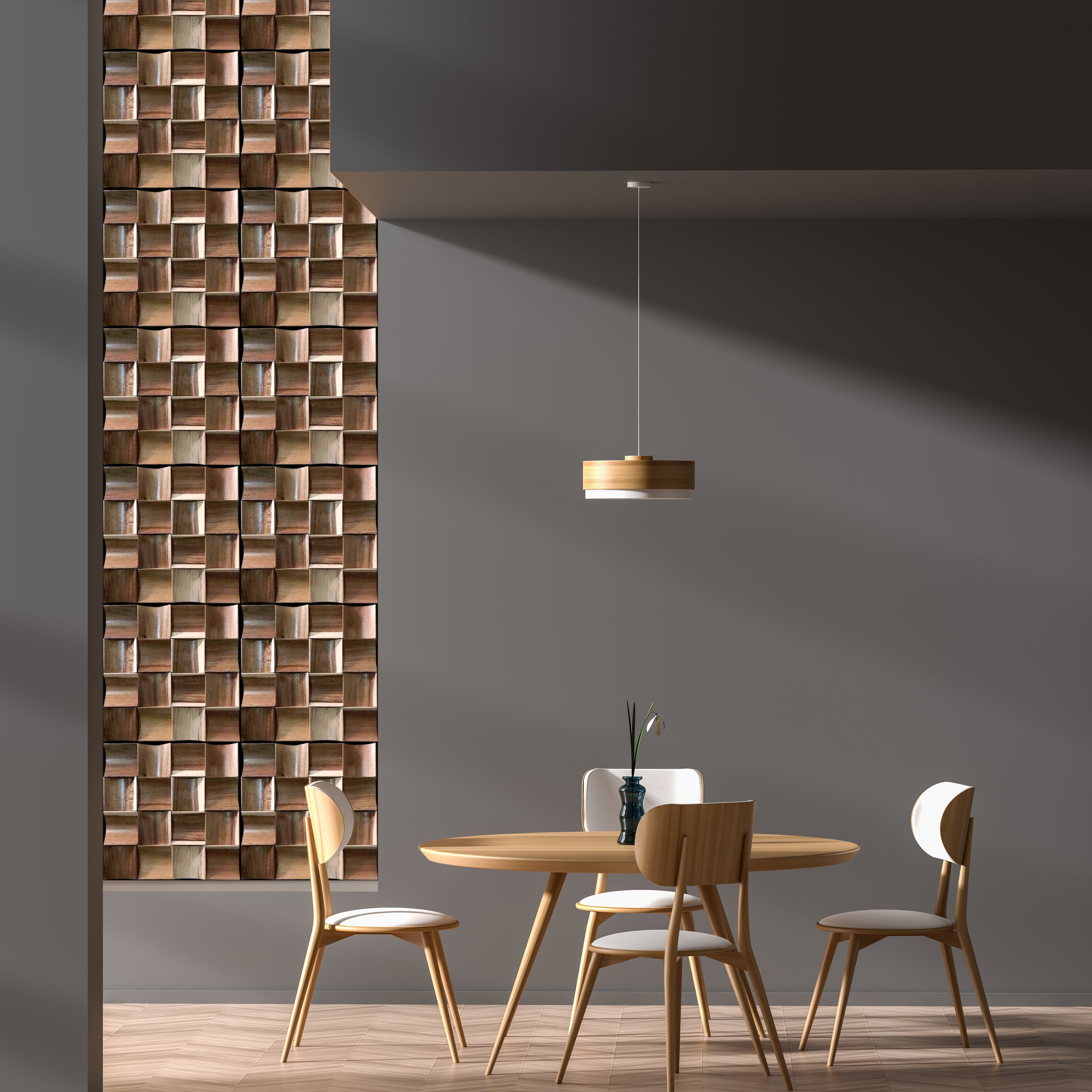 Weave Cube Wood Mosaic Wall Panel – Articture