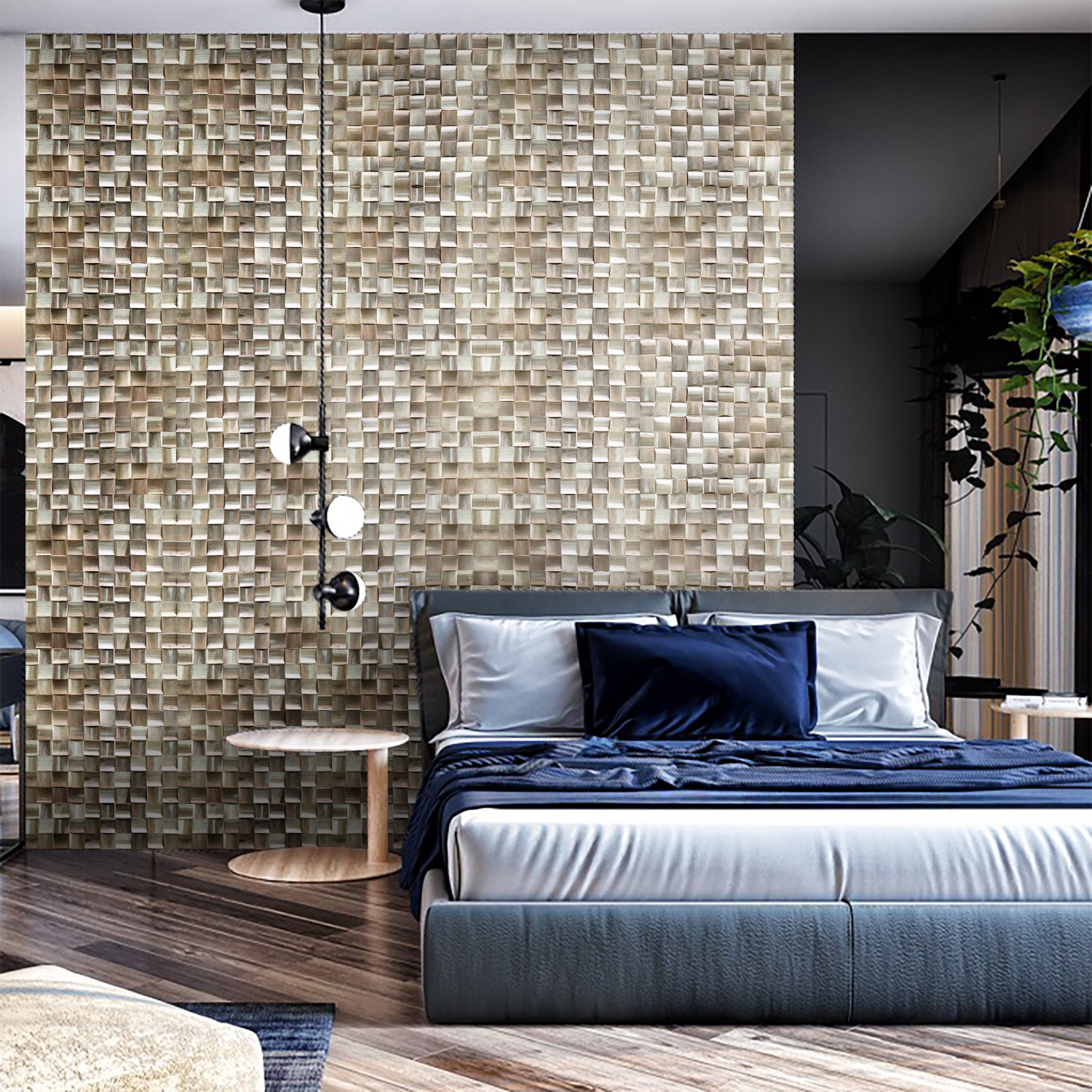 Weave Cube Wood Mosaic Wall Panel – Articture