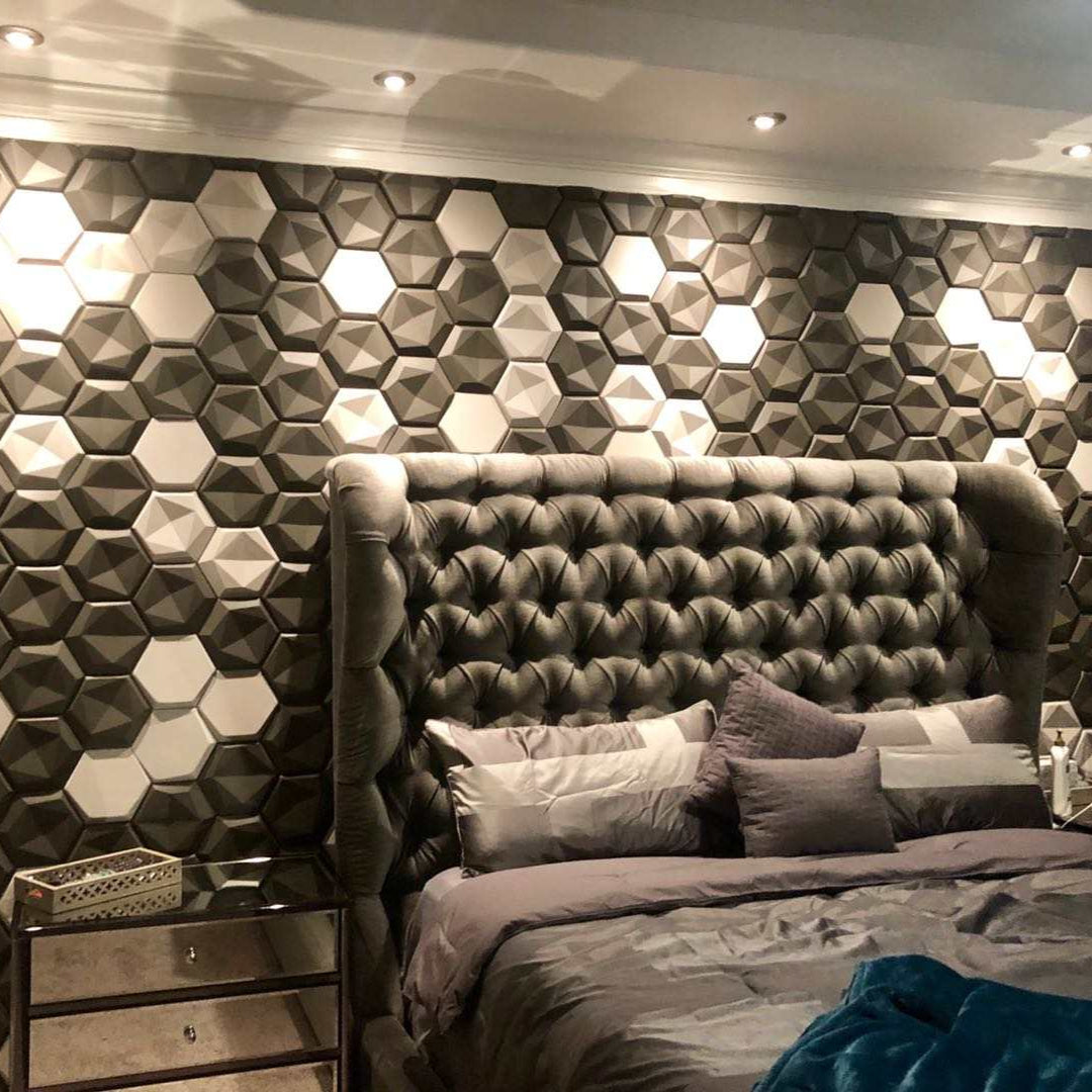 Inverted Hexagon 3D Wall Panel – Articture
