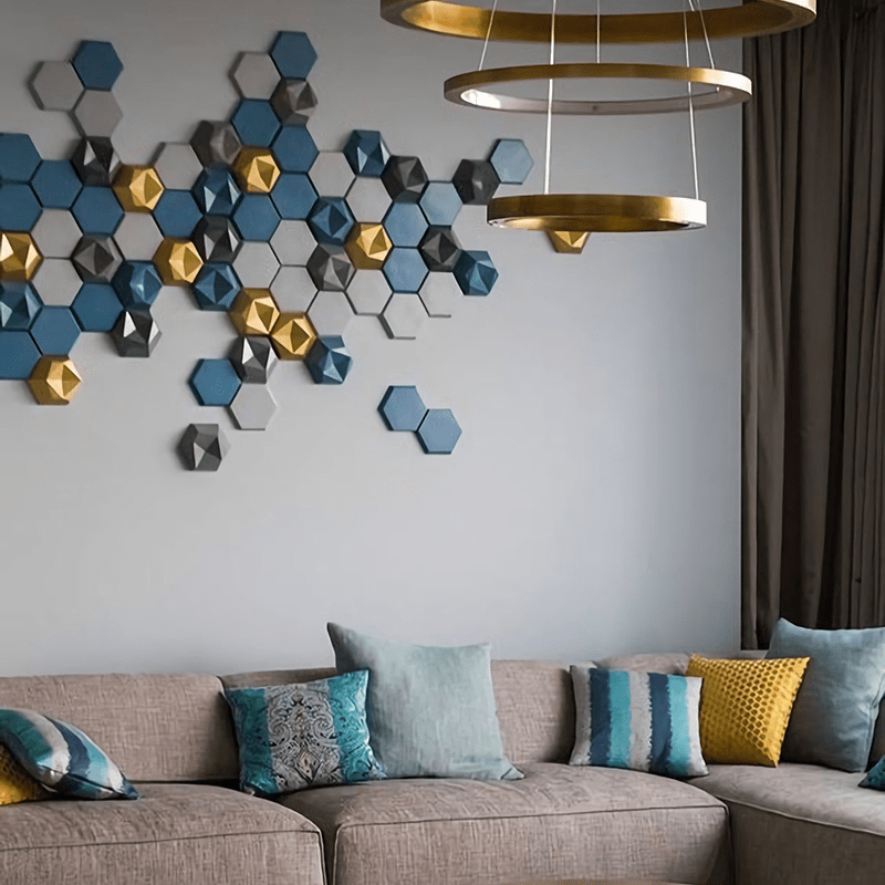Inverted Hexagon 3D Wall Panel – Articture